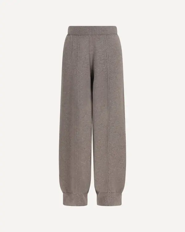 Fabiana Filippi Straight Leg Wool, Silk And Cashmere Knit Pants - Grey