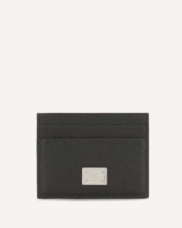 Dolce & Gabbana Logo-plate Leather Card Holder