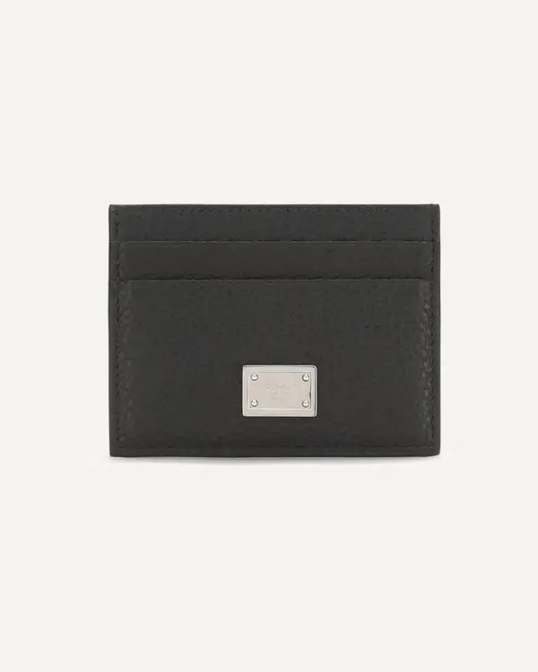 Dolce & Gabbana Logo-plate Leather Card Holder