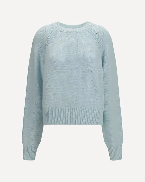 SA SU PHI Crewneck Sweater - Light Blue