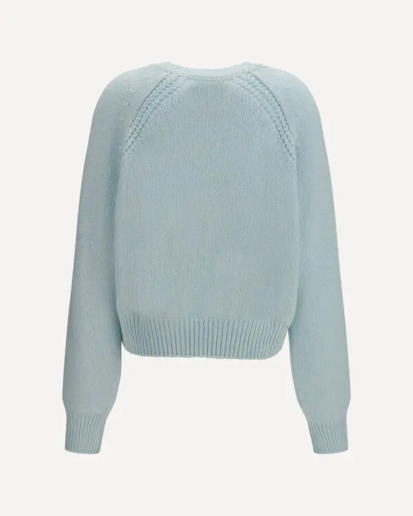SA SU PHI Crewneck Sweater - Light Blue