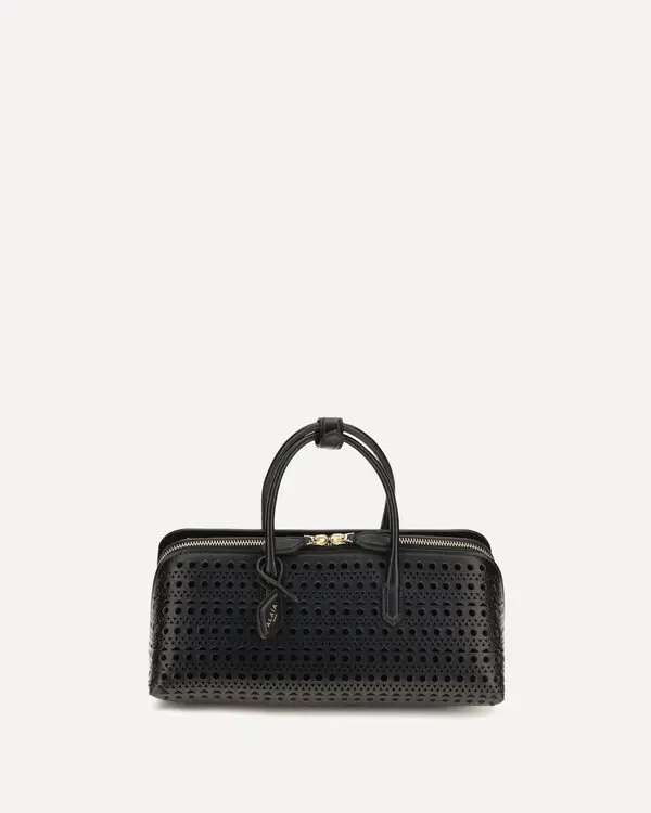 Alaïa Small Delta Nabuk Handbag