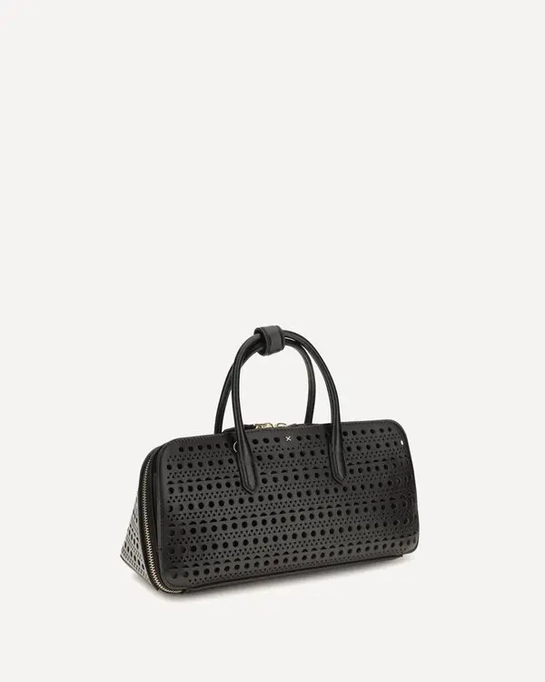 Alaïa Small Delta Nabuk Handbag