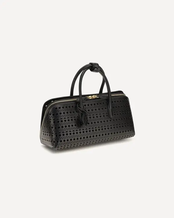 Alaïa Small Delta Nabuk Handbag