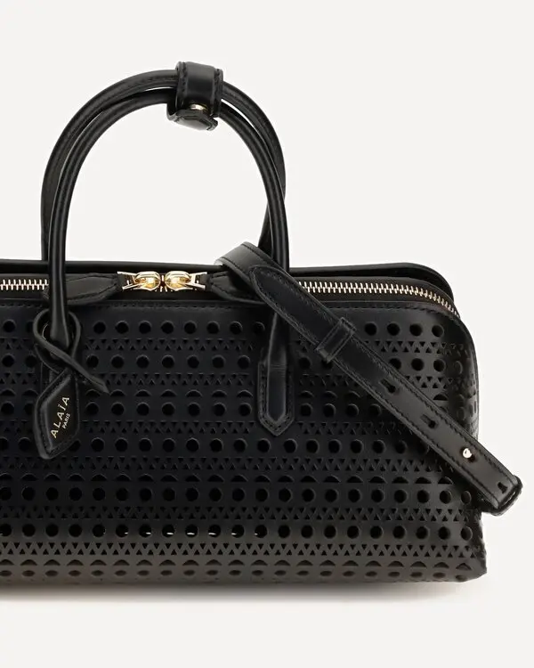 Alaïa Small Delta Nabuk Handbag