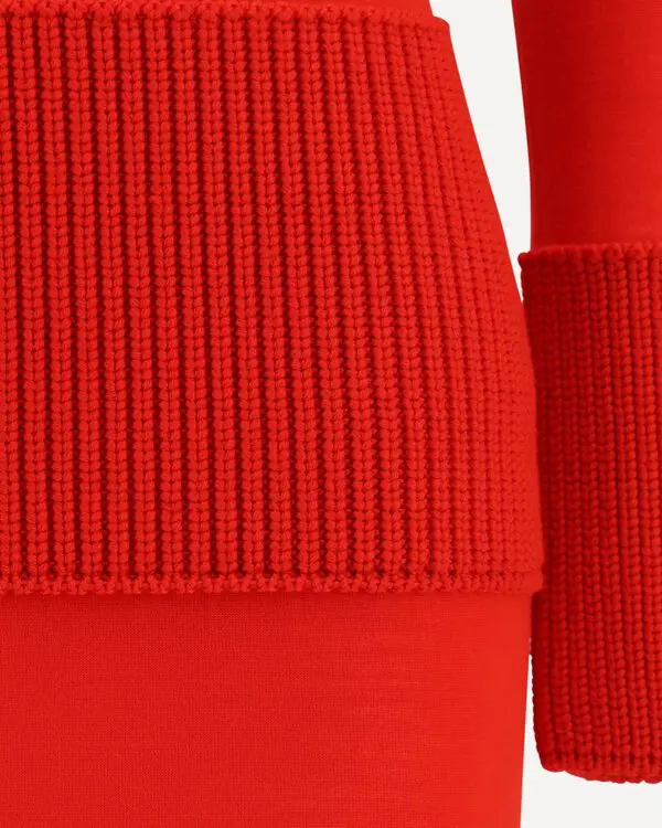 Alaïa Bodycon Merino-wool Dress