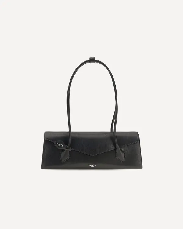 Alaïa Medium Le Teckel Flap Shoulder Bag - Black