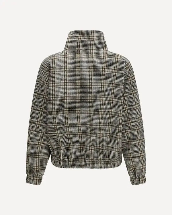 Fabiana Filippi Check Jersey Bomber Jacket