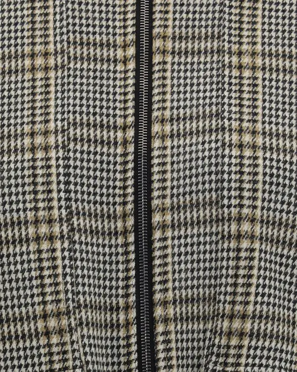 Fabiana Filippi Check Jersey Bomber Jacket