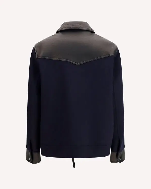 P.a.r.o.s.h P. A.r. O.s. H. Leather Trimmed Jacket