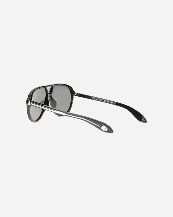 Alexander McQueen Navigator Sunglasses - Black