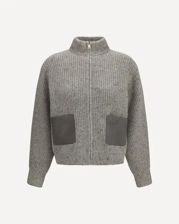 Fabiana Filippi Lurex Bouclé Yarn Sweater - Grey