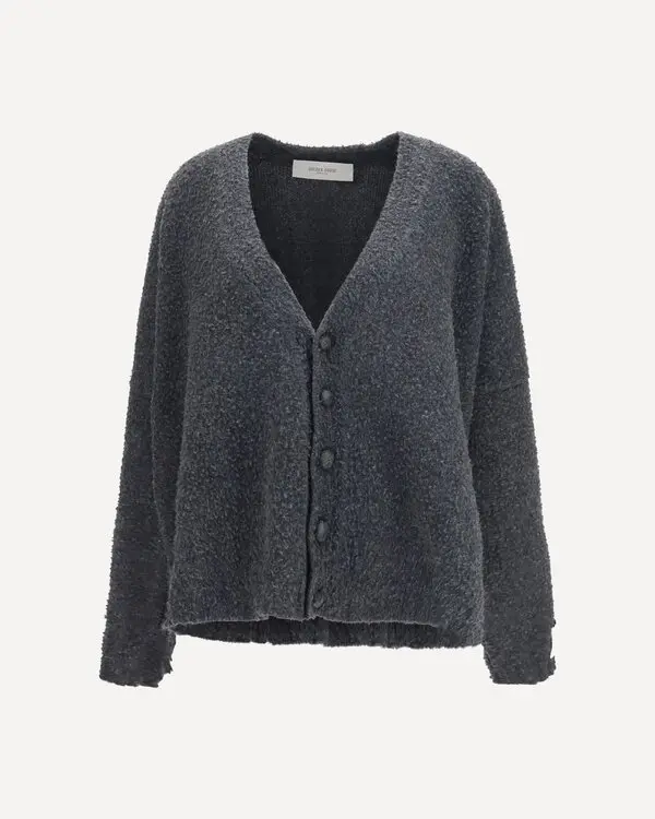 GOLDEN GOOSE Casentino-effect Wool Cardigan - Grey