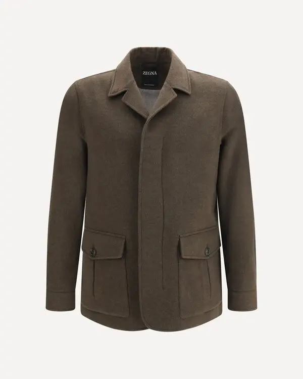 Zegna Falcon Oasi Cashmere Elets Jacket - Green