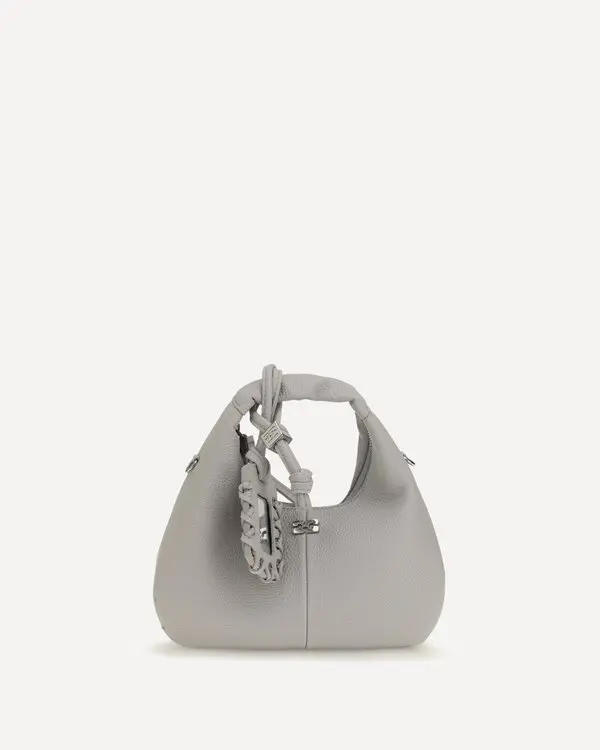 GANNI Mini Hobo Crossbody Bag - Grey