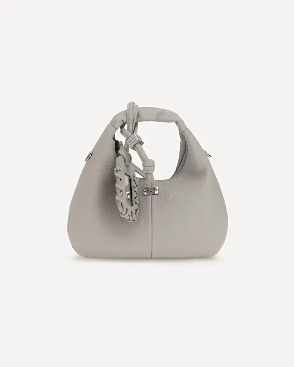 GANNI Mini Hobo Crossbody Bag - Grey