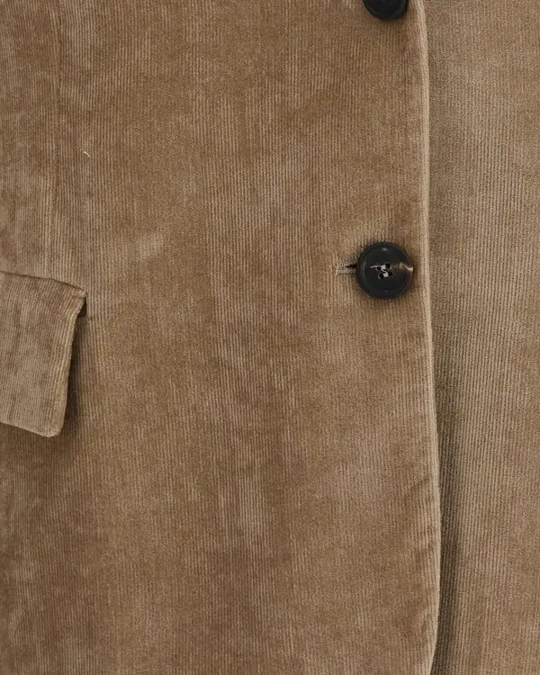 Brunello Cucinelli Fluid Corduroy Jacket With Monile