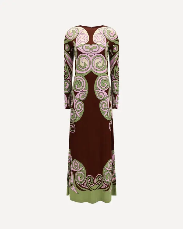 DOUBLE J Fitted A Line Dress Feale - Multicolour