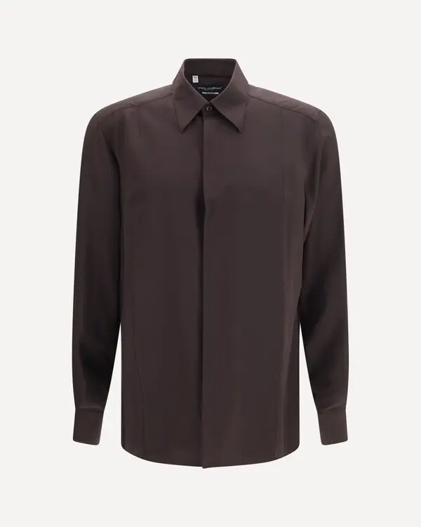 Dolce & Gabbana Martini Crêpe De Chine Shirt
