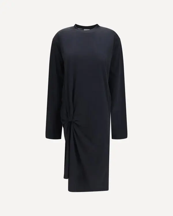 Balenciaga Twisted-knot Cotton Dress Feale