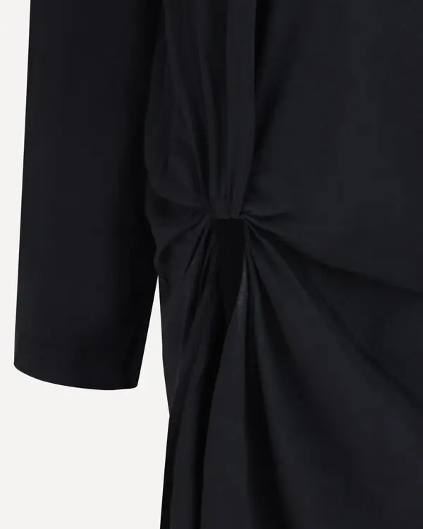 Balenciaga Twisted-knot Cotton Dress Feale