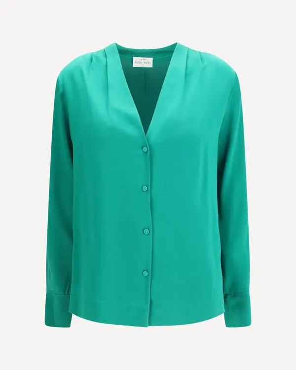 FORTE_FORTE Silk Satin Shirt