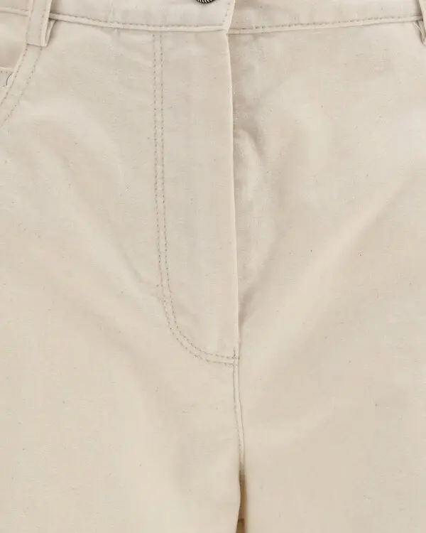FORTE_FORTE Wde Leg Jeans N Flocked Denm