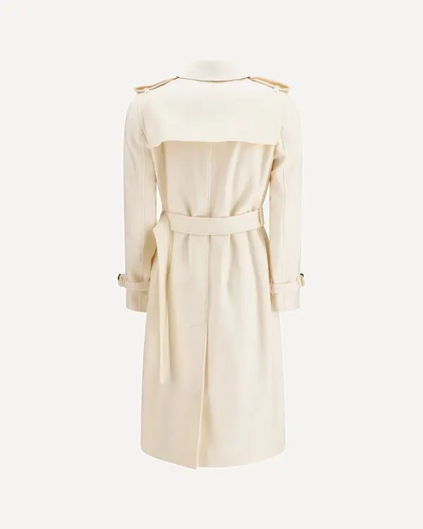 Burberry Long Kensington Cashmere Trench Coat