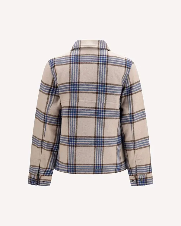 Woolrich Aaskan Checked Woo Bend Overshirt Femae