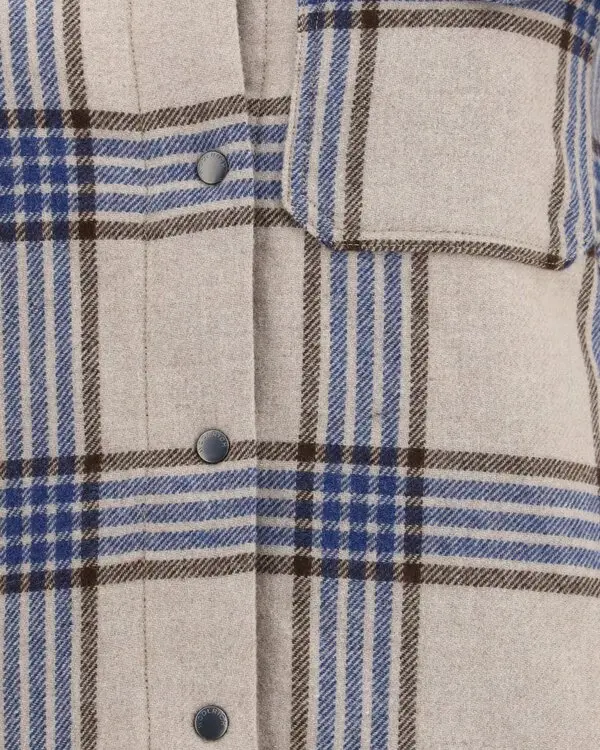 Woolrich Aaskan Checked Woo Bend Overshirt Femae