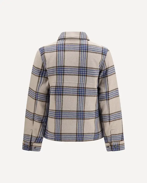 Woolrich Aaskan Checked Woo Bend Overshirt Femae