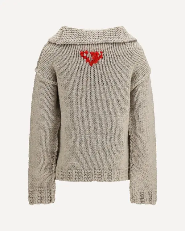 Prada Wool Zip Cardigan
