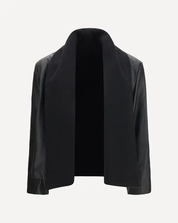 TOTEME Scarf Leather Jacket - Black