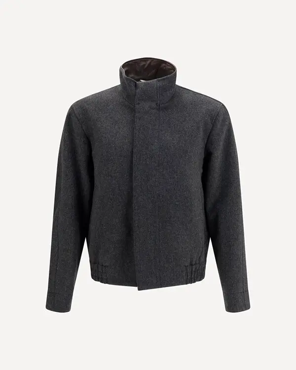 LARDINI Wool Bomber Jacket