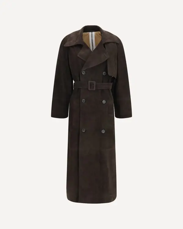 SWORD 6644 Suede Coat - Brown