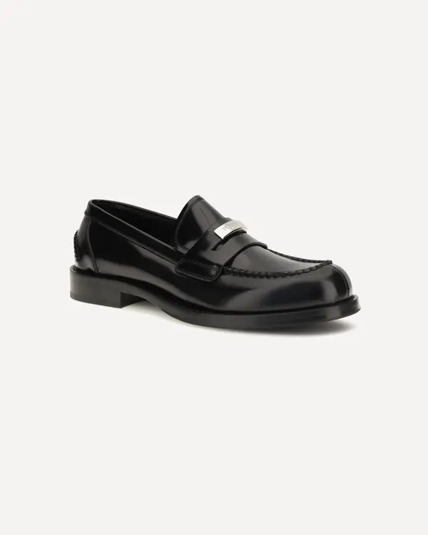 Dolce & Gabbana Calfskin Leather Loafers