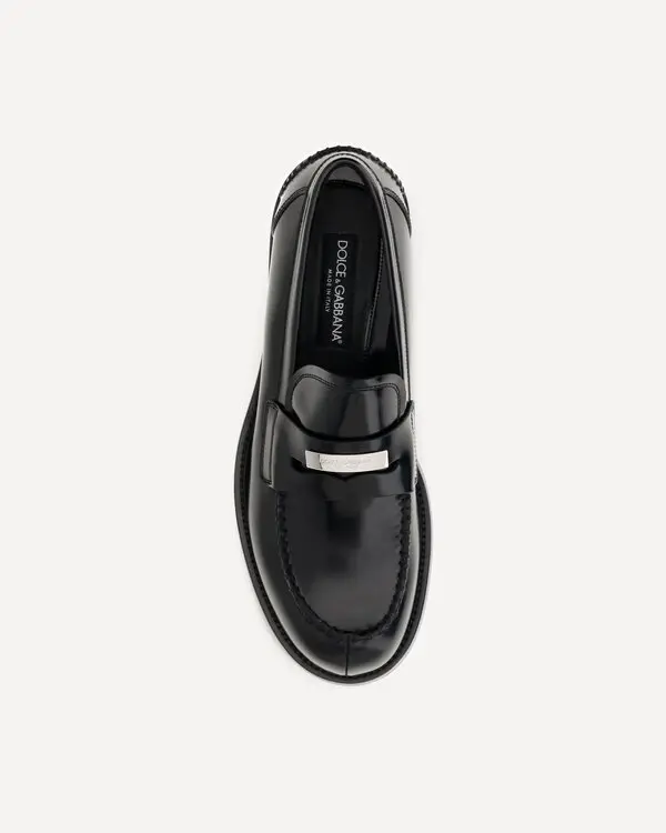 Dolce & Gabbana Calfskin Leather Loafers