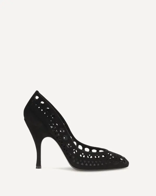 Alaïa Vienne Suede Pumps - Black