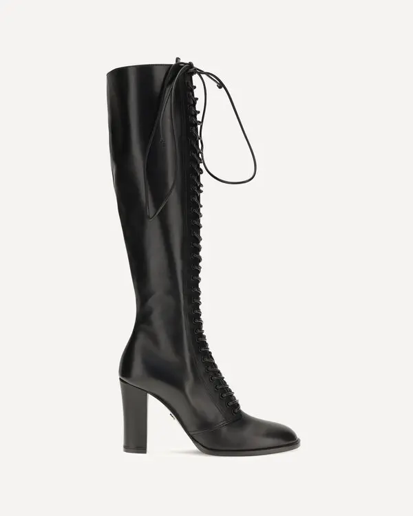 Dolce & Gabbana Lace-up Knee-high Boots