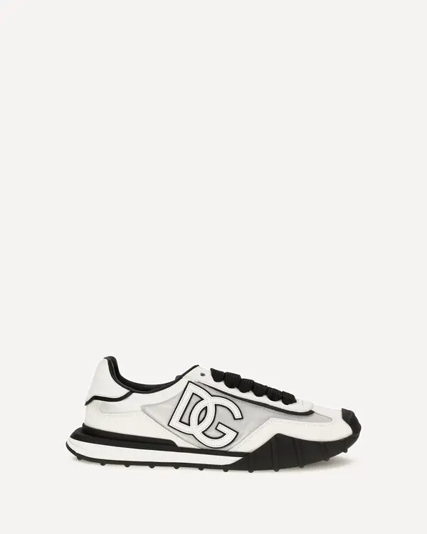 Dolce & Gabbana Dg Logo Leather Sneakers - White
