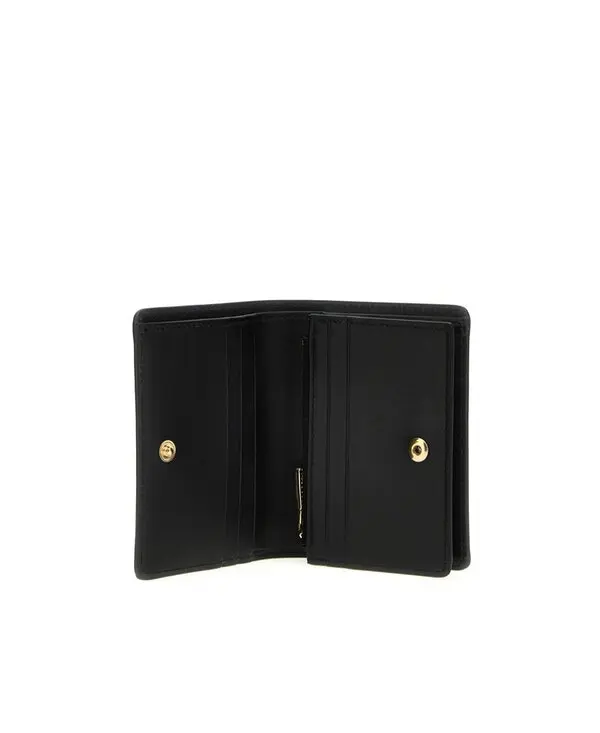 Dolce & Gabbana Dolce Gabbana Leopard Print Logo Plaque Bifold Wallet