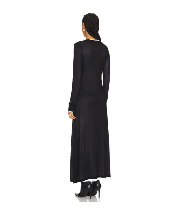 Helmut Lang Double Layer Long Sleeved Dress