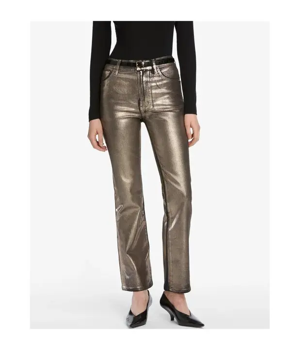 FRAME High-waist Straight-leg Jeans