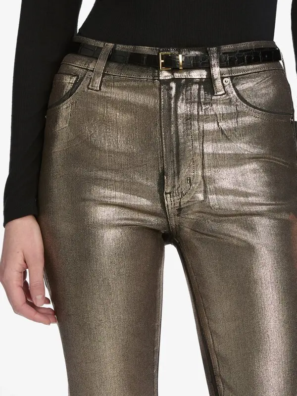FRAME High-waist Straight-leg Jeans