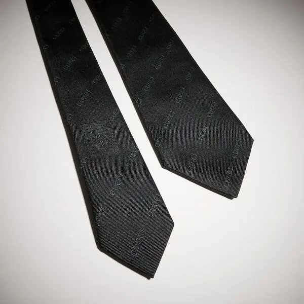 Gucci Gg Jacquard Tie