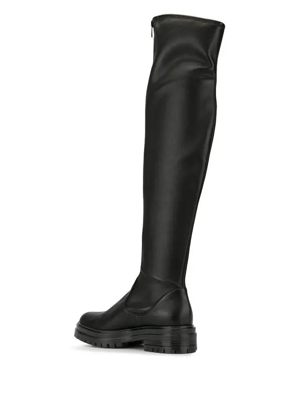 GIANVITO ROSSI Quinn Leather Over-the-knee Boots