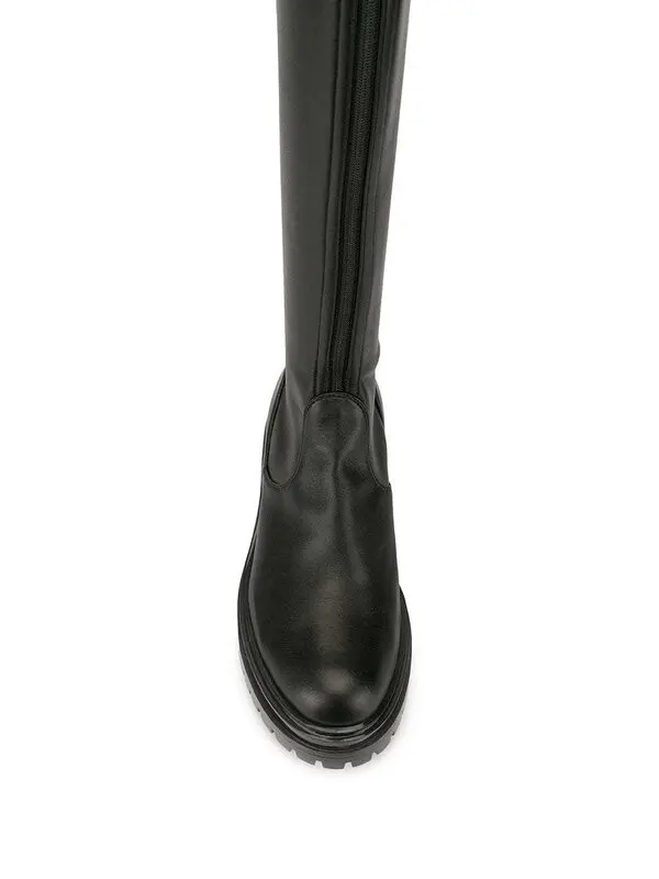 GIANVITO ROSSI Quinn Leather Over-the-knee Boots