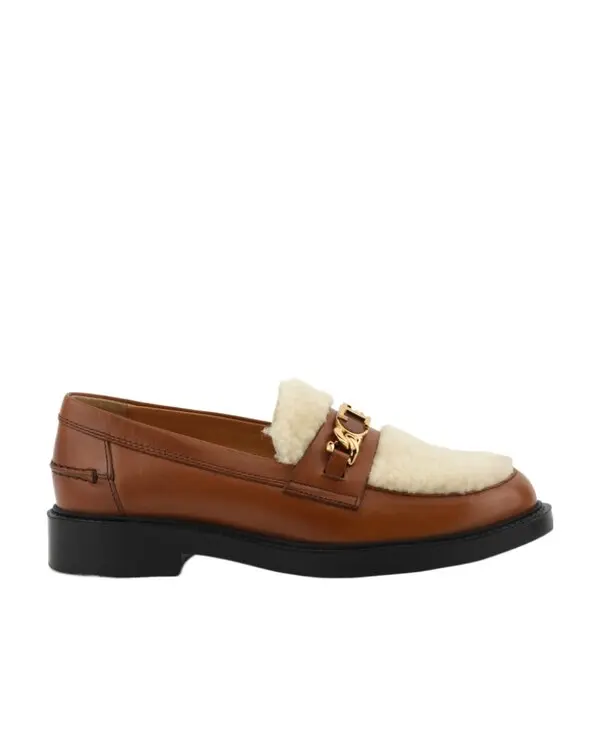 TOD'S Fur Loafers - Brown