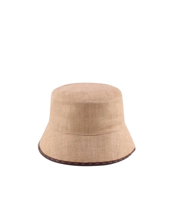 Fendi Ff Motif Patch Interwoven Bucket Hat