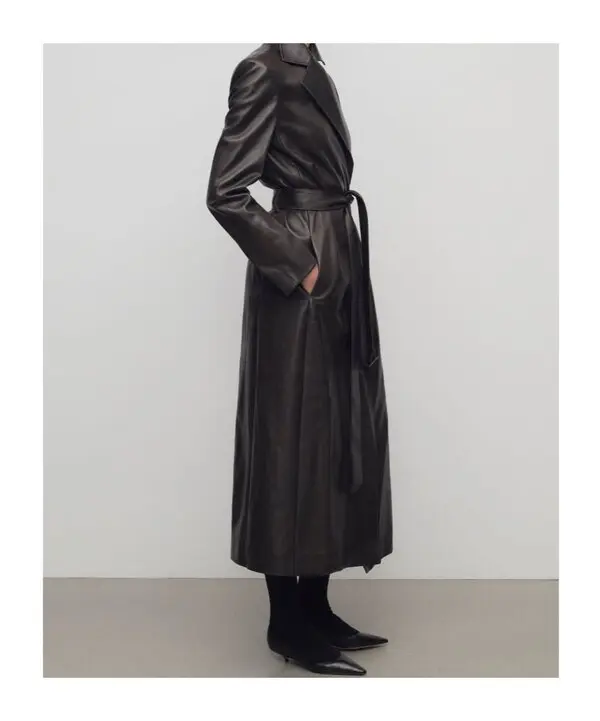 THE ROW Raisa Leather Coat